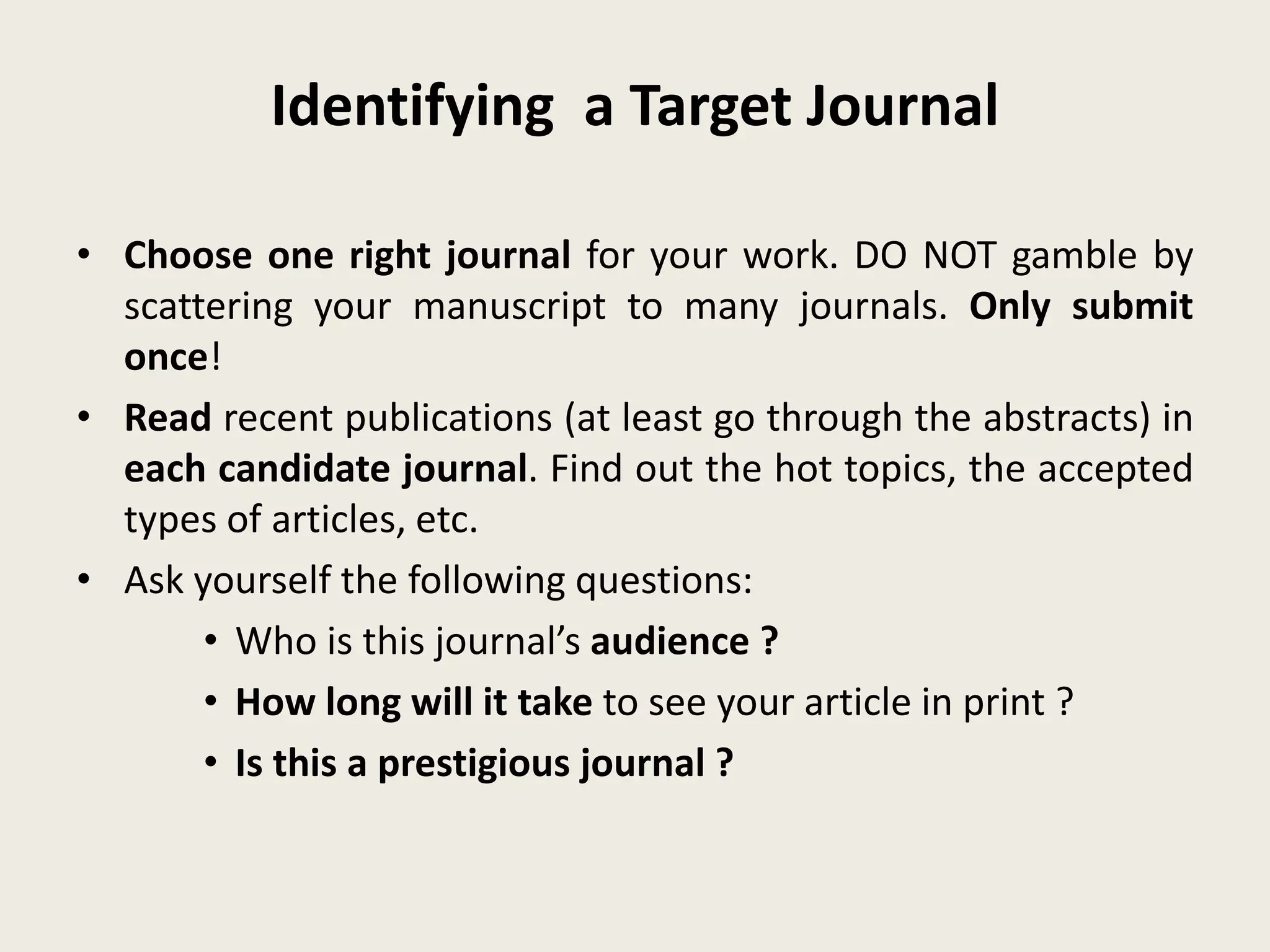 Publishing research papers | PPTX