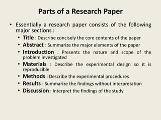Publishing research papers | PPTX