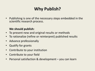 Publishing research papers | PPTX