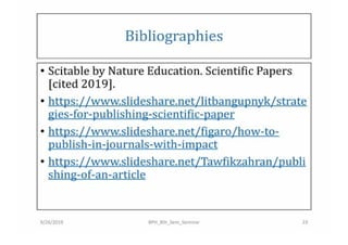 Publishing Scientific Papers | PPT