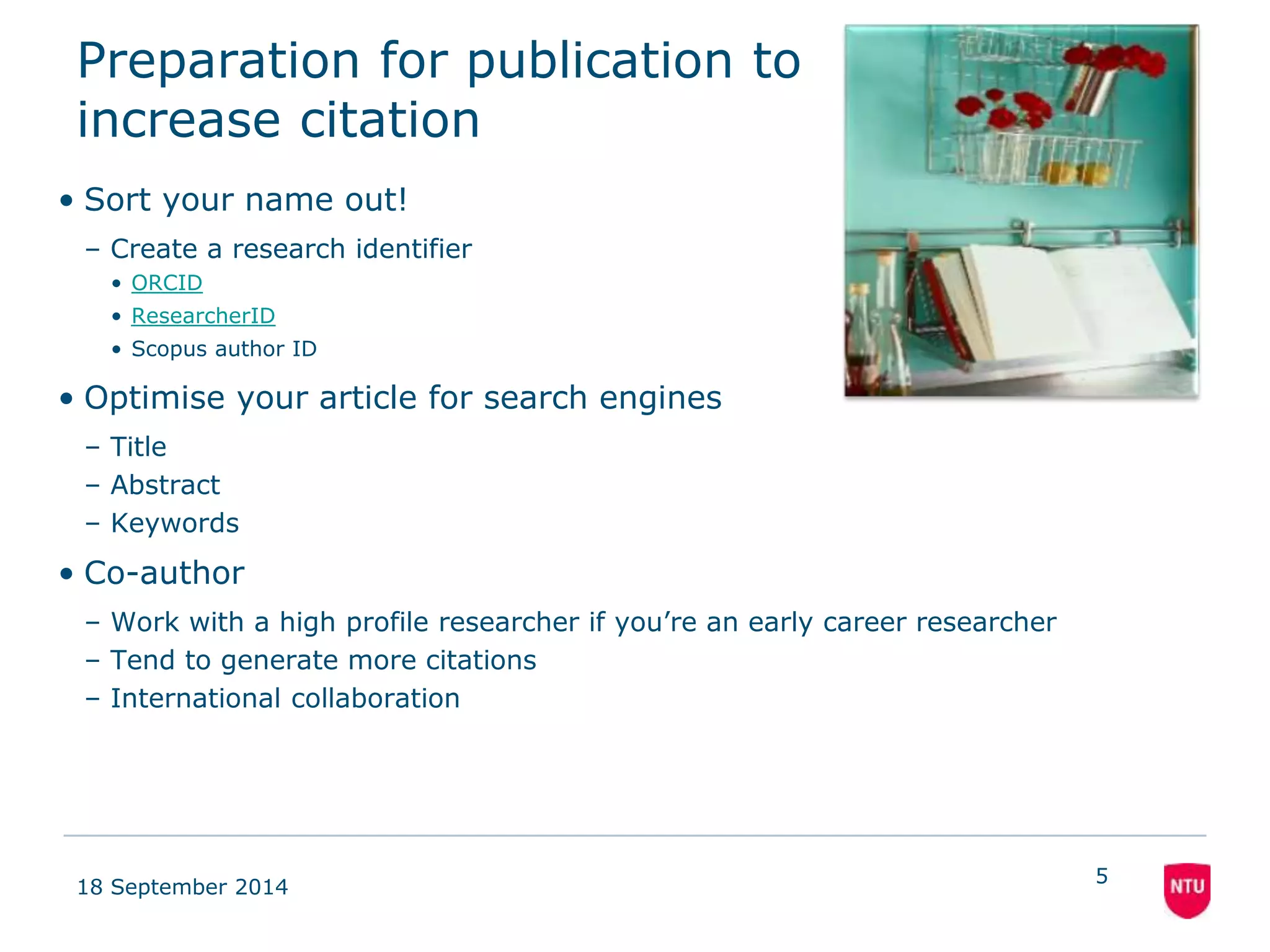 Raising Your Research Profile: Publishing Strategies for Raising Your Research Profile | PPTX