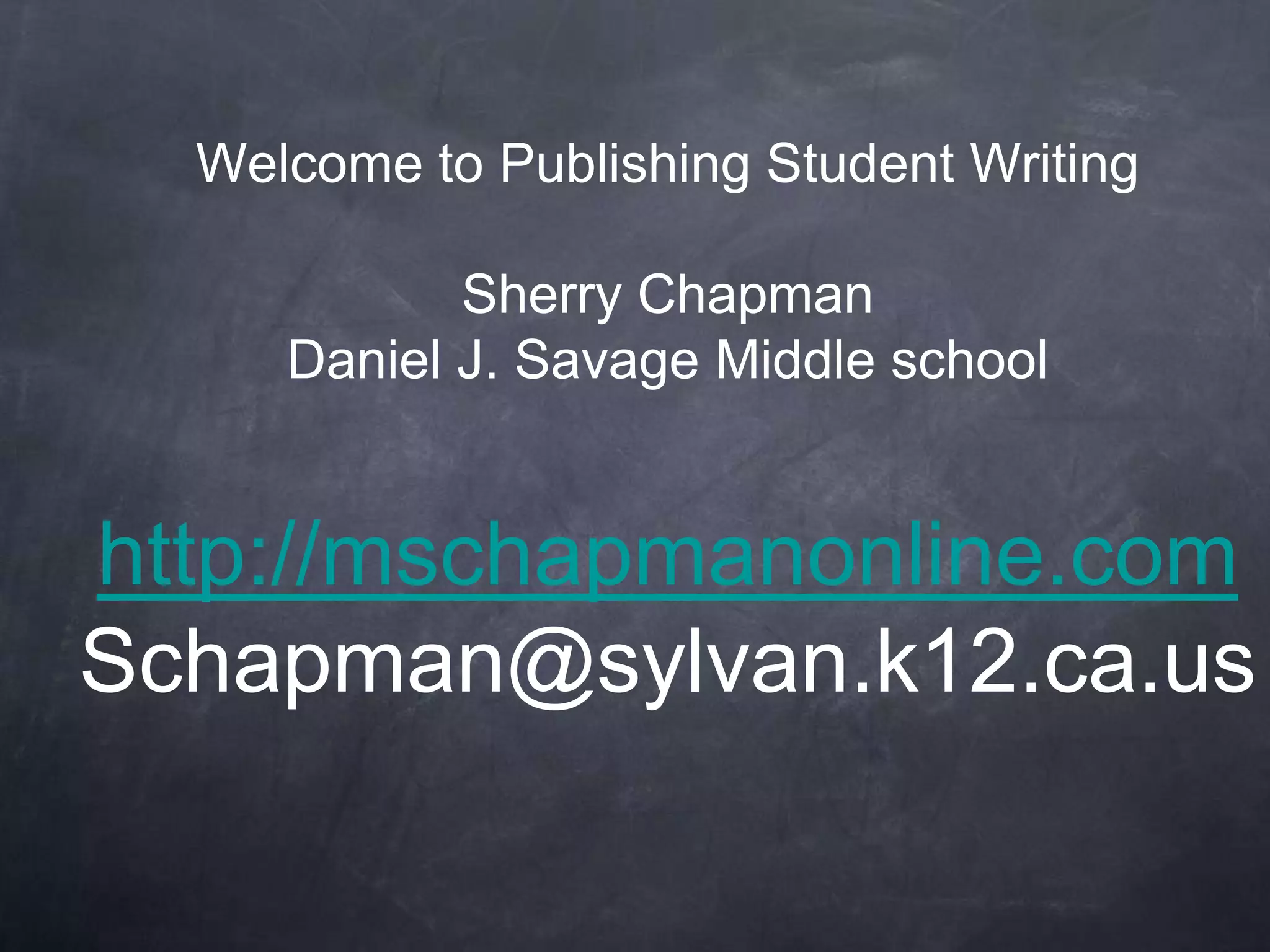 Publishing student writing | PPTX | Desktop Publishing | Computer ...