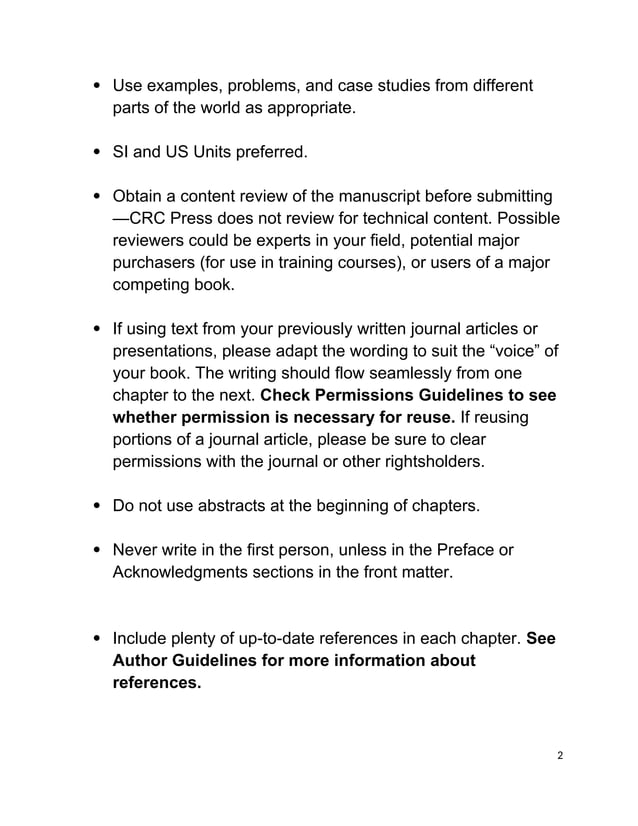 Publishing your authored reference book with crc press | PDF