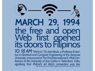 PUBLISH History of Philippine Internet | PPTX
