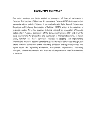 Preparation of financial statements in pakistan | DOC