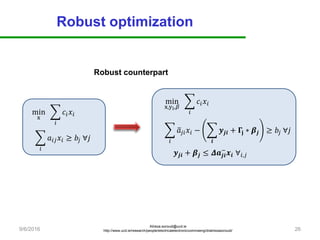 Robust optimization based decision making in Energy systems | PDF