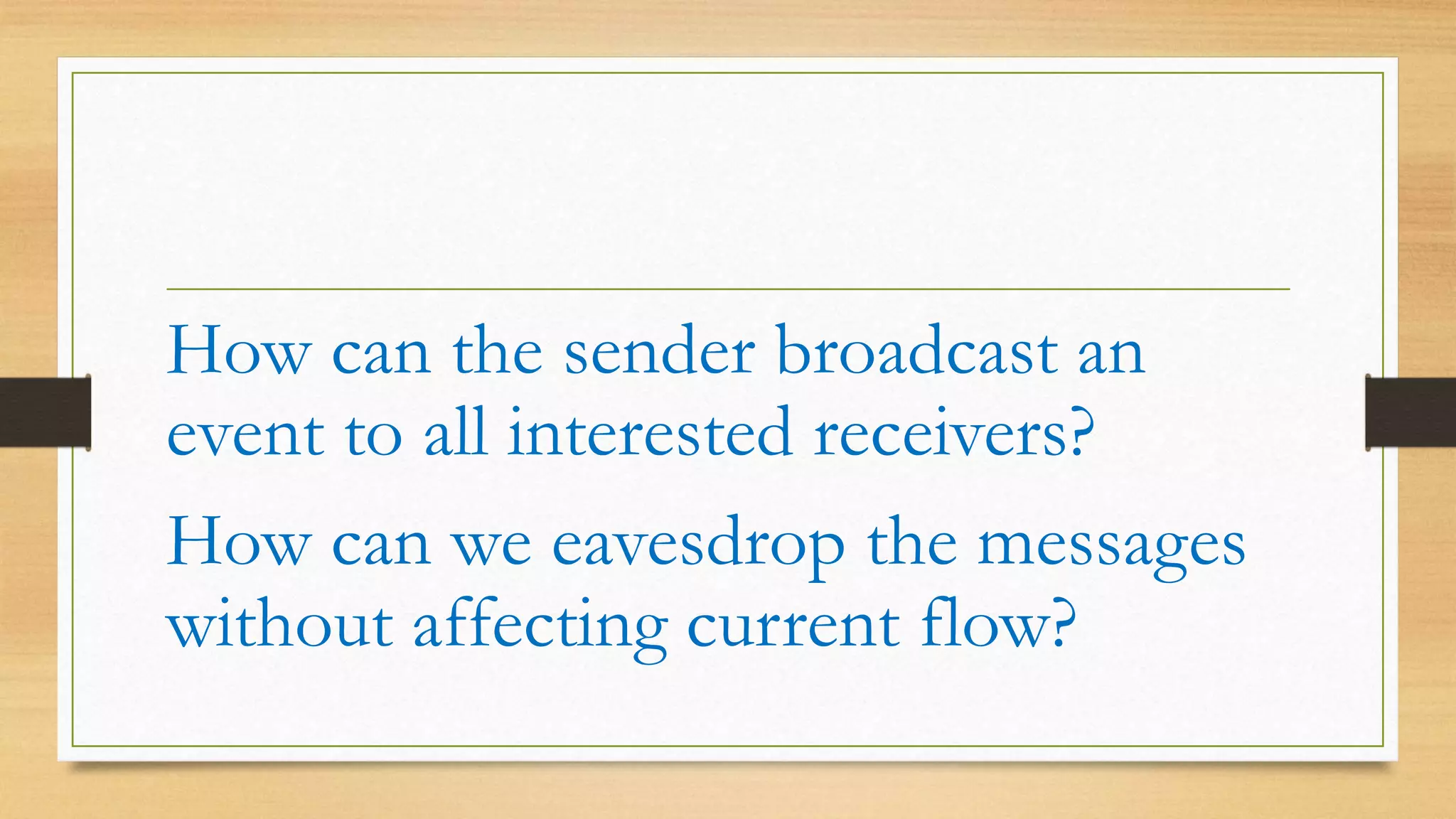Publish Subscriber messaging pattern | PPTX | Computing | Technology & Computing