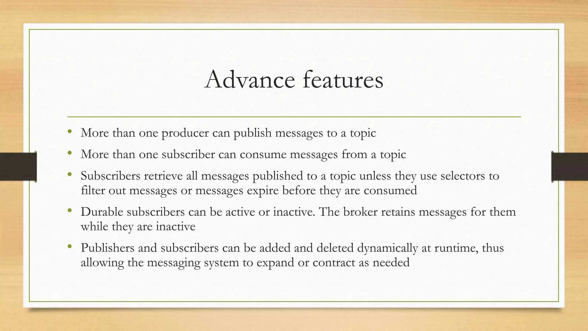 Publish Subscriber messaging pattern | PPTX | Computing | Technology & Computing