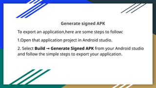 Publishing your android app on google play store .pptx