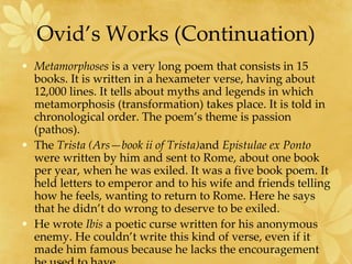 Publius ovidus naso | PPT