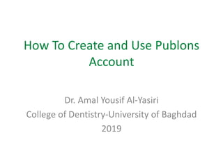 How To Create and Use Publons Account | PDF
