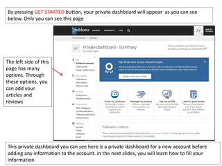 How To Create and Use Publons Account | PDF