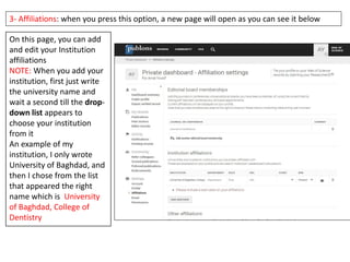 How To Create and Use Publons Account | PDF