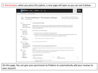 How To Create and Use Publons Account | PDF