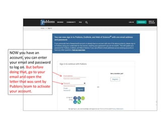 How To Create and Use Publons Account | PDF