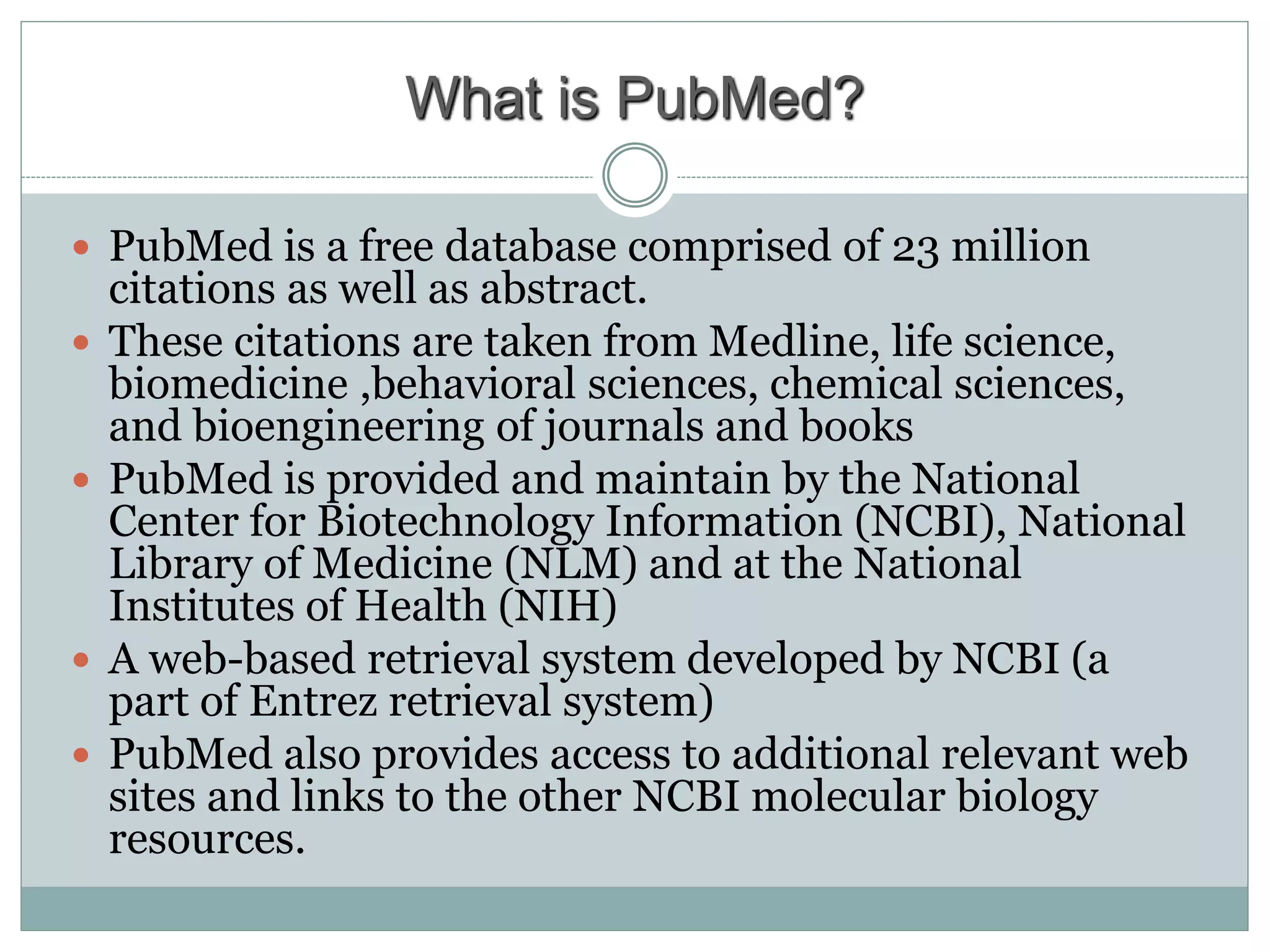 Pub med | PPTX