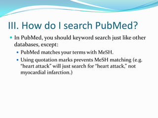 Pubmed Basics | PPTX