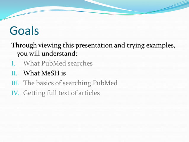 Pubmed Basics | PPT