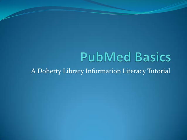 Pubmedbasics Pdf