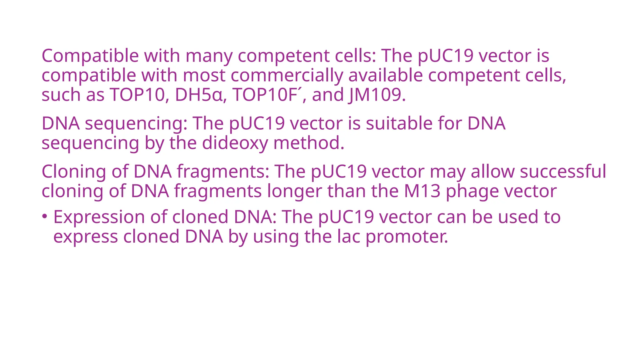 pUC 19 vector ( Microbial biotechnology)pptx | PPTX