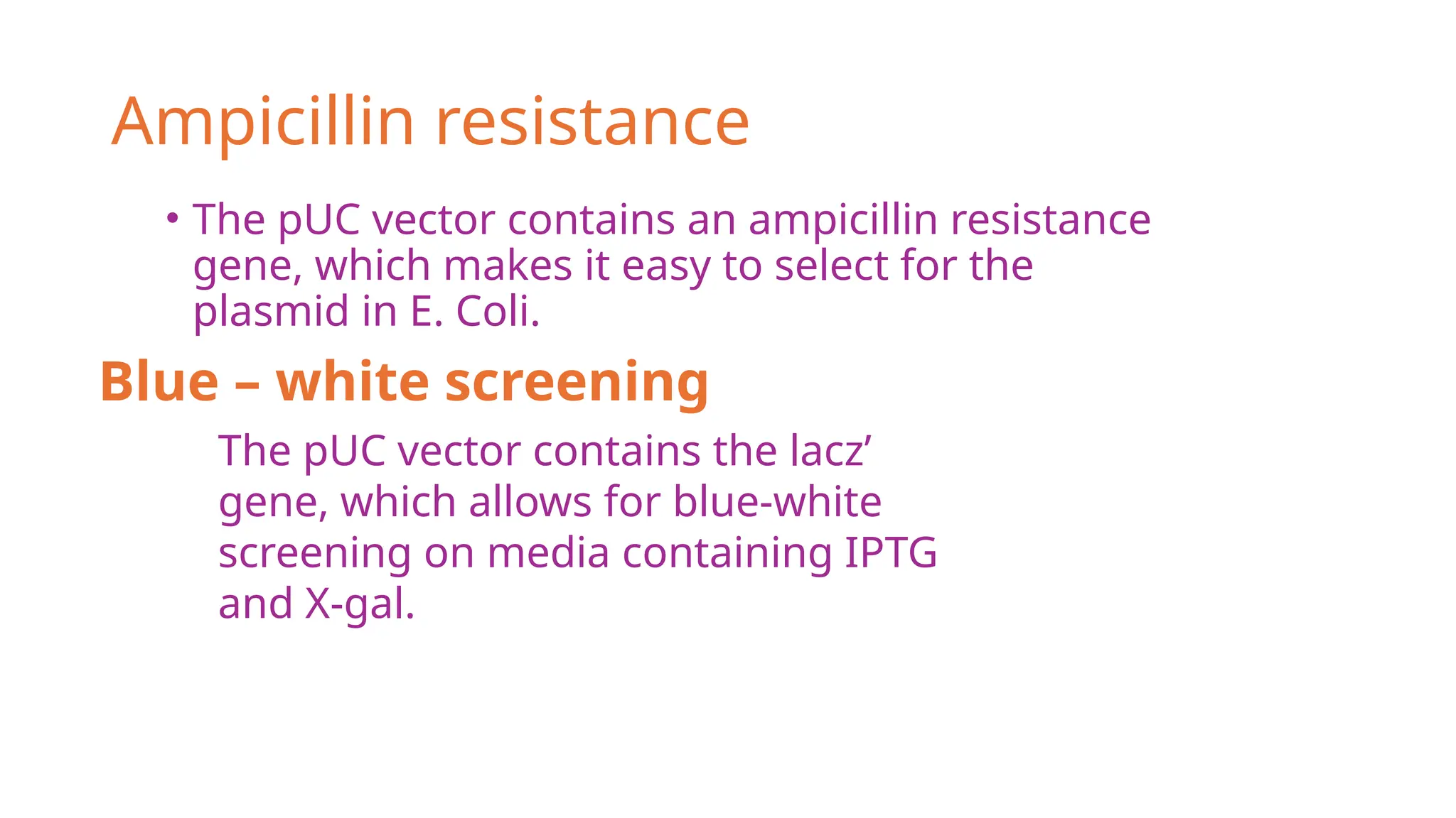 pUC 19 vector ( Microbial biotechnology)pptx | PPTX