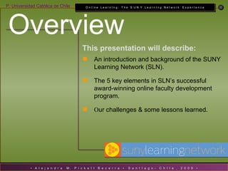 Online Learning: the SLN experience | PPT