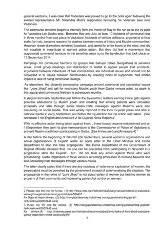 Fact-finding into the violence in Vadodara, September 2014 by People’s ...