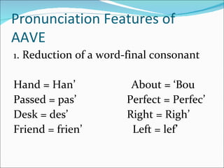 Black English - Girias e Palavroes? | PPT
