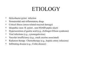 PUD-1.pptx peptide ulcer disease for exam | PPT