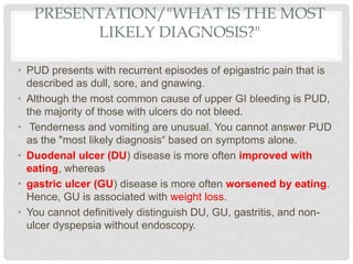 peptic ulcer disease | PPTX