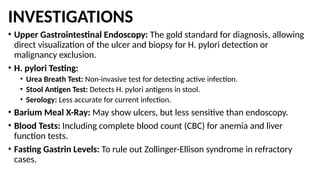 Peptic Ulcer Desease (PUD), Sores in the gastrium | PPTX