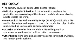 Peptic Ulcer Desease (PUD), Sores in the gastrium | PPTX