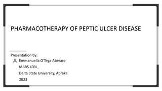 Pharmacotherapy of Peptic Ulcer Disease.pptx