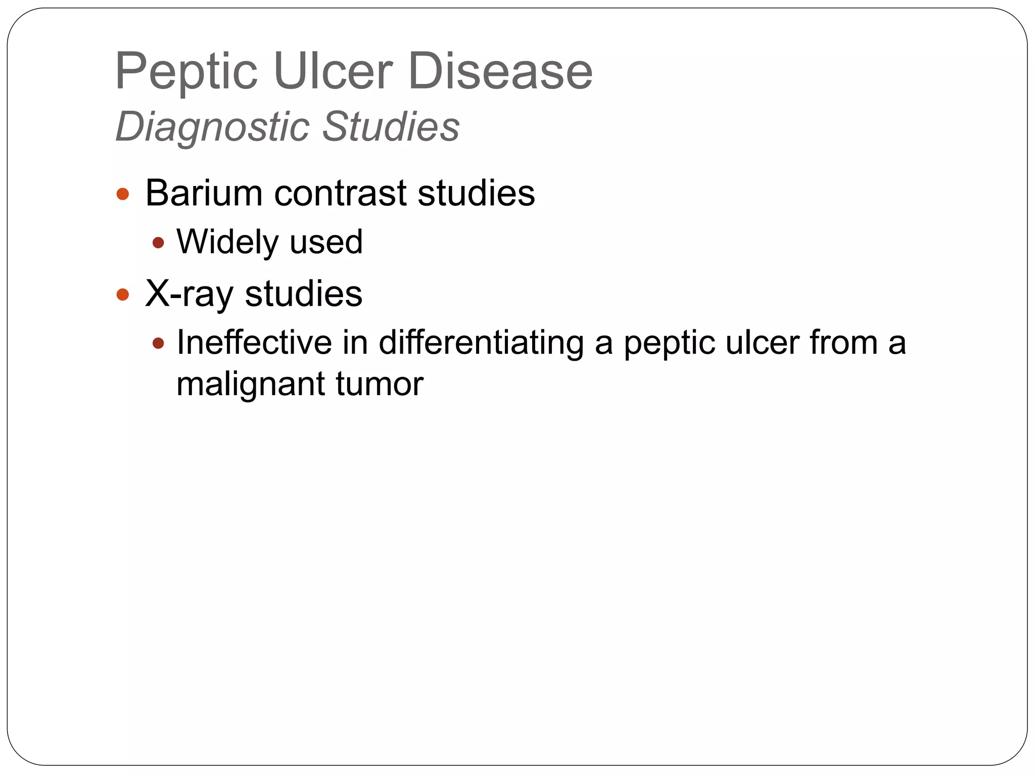 Peptic ulcer disease | PPTX