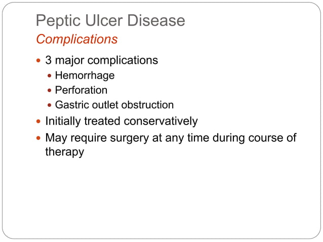 Peptic ulcer disease | PPTX