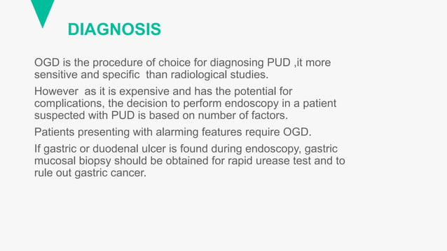 Peptic ulcer diseases introduction management | PPT