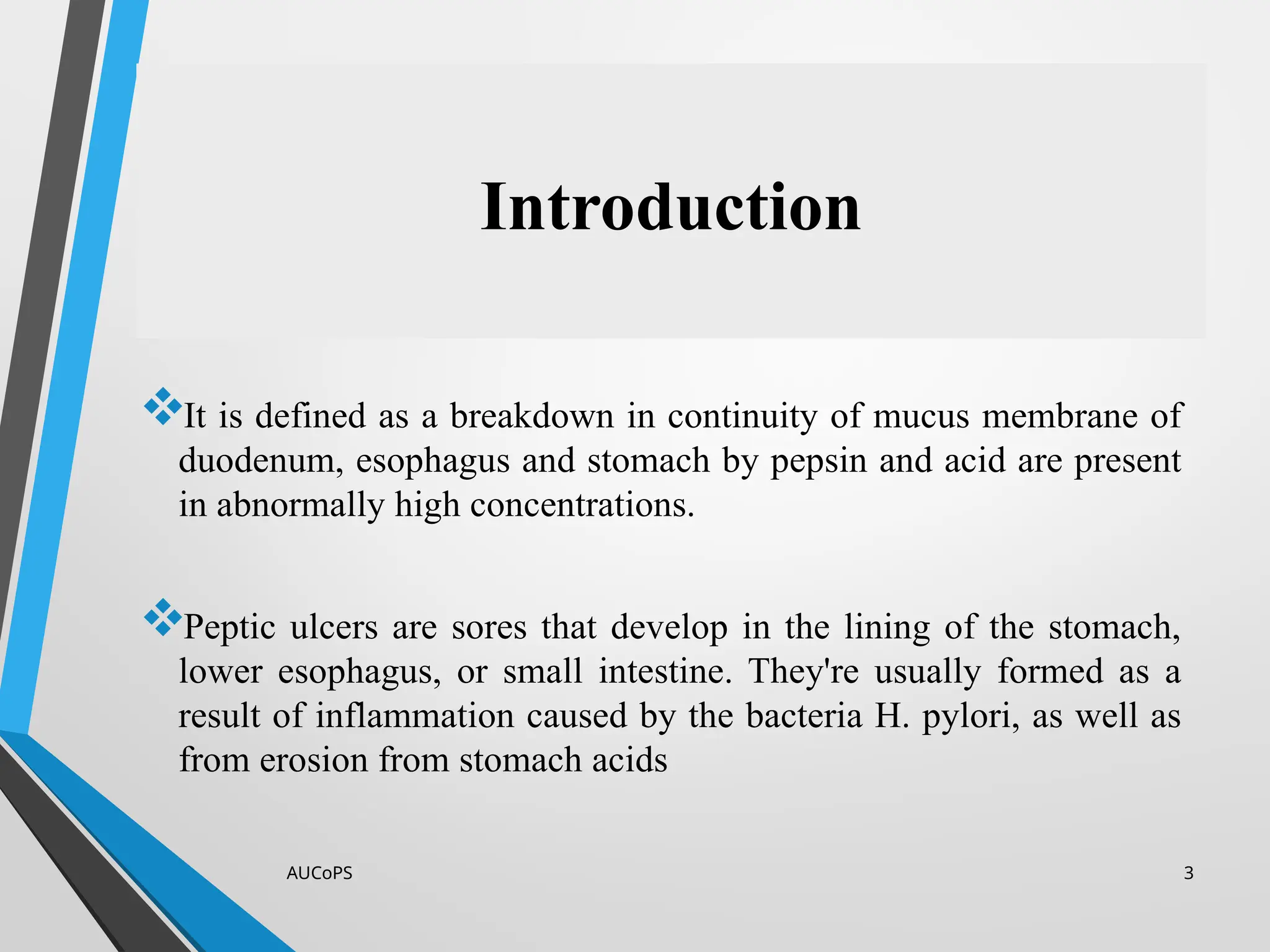 Pharmacotherapy and Pathophysiology of Peptic ulcers | PPTX | Digestive ...