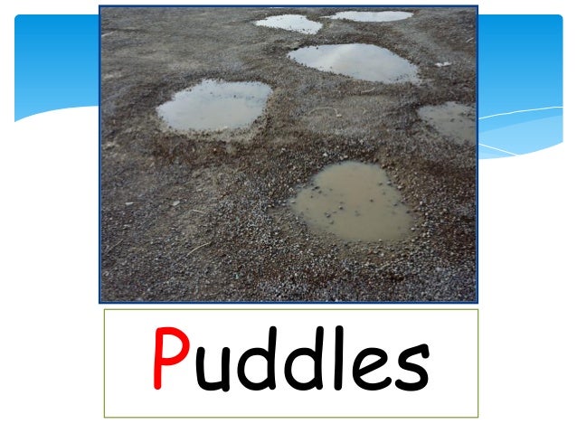 Puddles vocabulary