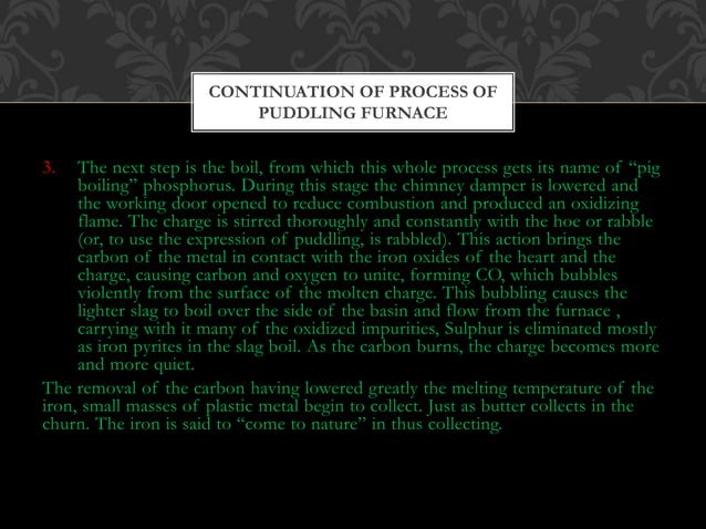 Puddling furnace | PPT