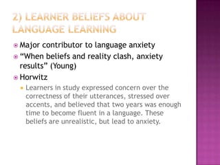 Creating a Low-Anxiety Classroom | PPT