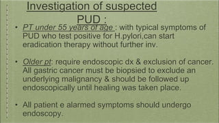 PUD-Peptic ulcer disease presentation slides | PPTX