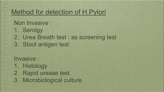 PUD-Peptic ulcer disease presentation slides | PPTX