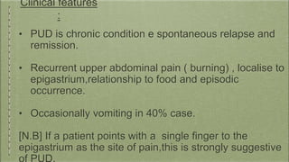 PUD-Peptic ulcer disease presentation slides | PPTX