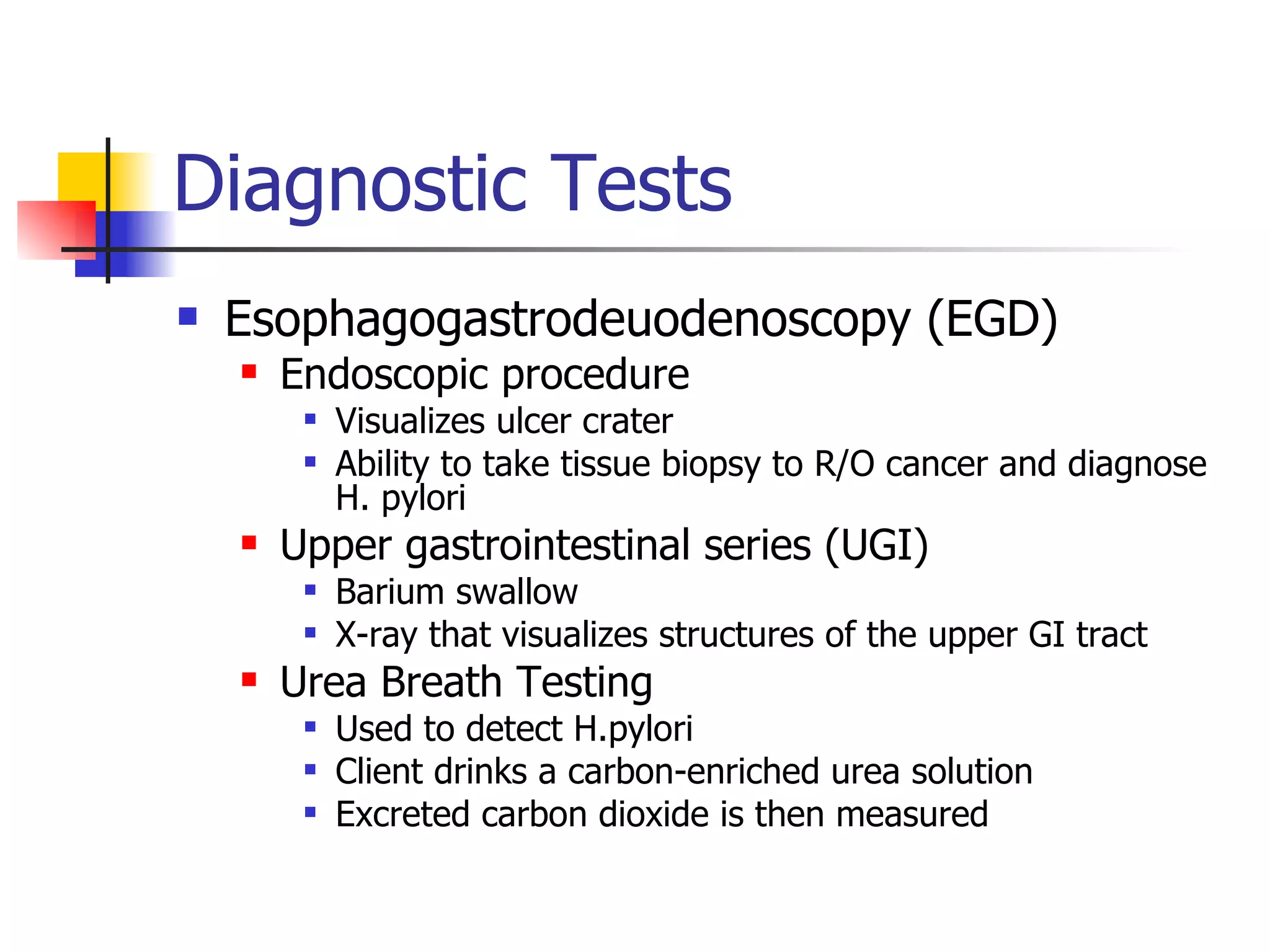 Peptic ulcer disease | PPT