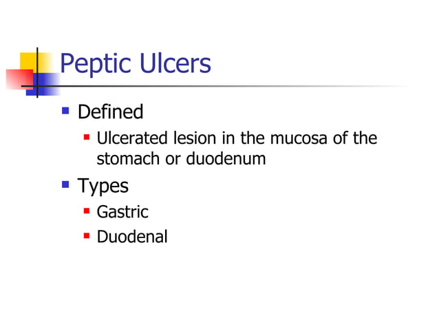 Peptic ulcer disease | PPT