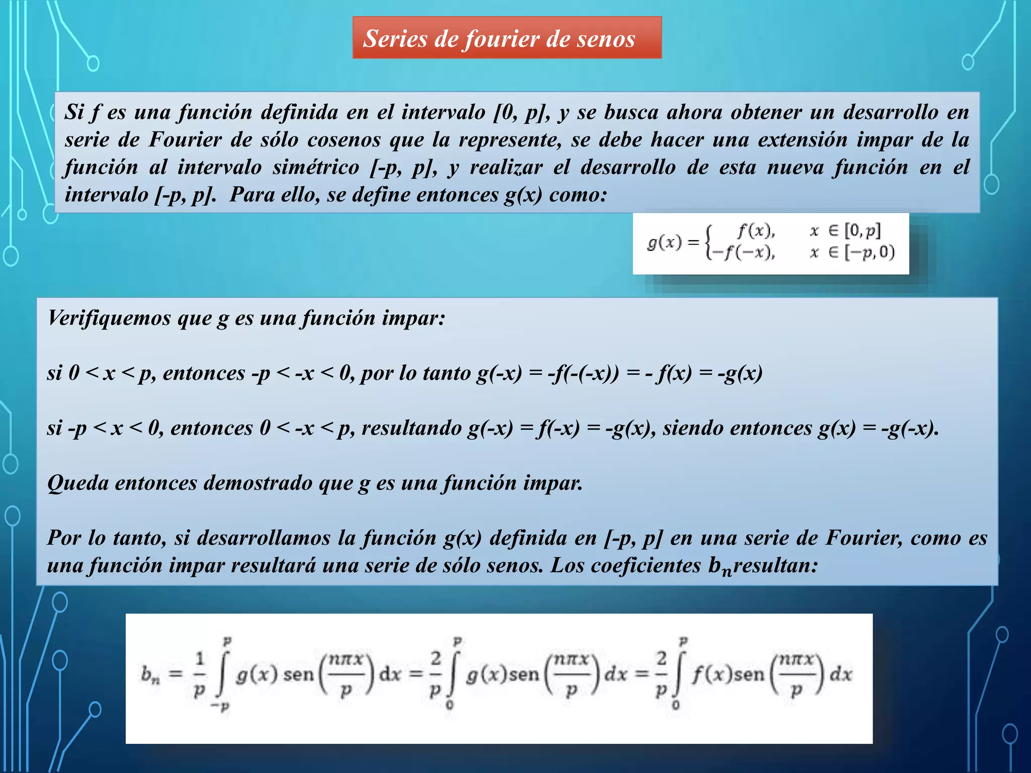Representación en series de Fourier | PPTX