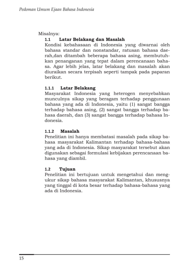 Pedoman Umum Ejaan Bahasa Indonesia (PUEBI) | PDF