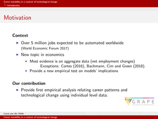 Career instability in a context of technological change | PDF