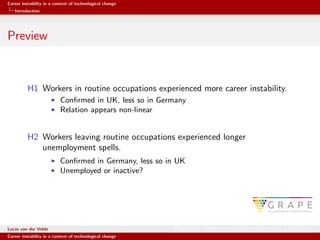 Career instability in a context of technological change | PDF