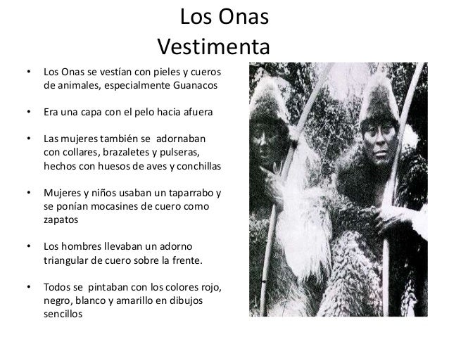 Pueblo indigena los onas